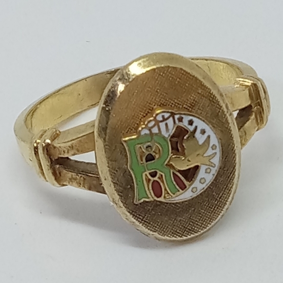 IOOF | Jewelry | Vintage K Gold Filled Ring Daughters Of Rebekah Ioof ...